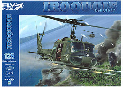 [Fly Model 125] Bell UH-1B Iroquois A4版-52纸模网 - 海量纸模型图纸下载